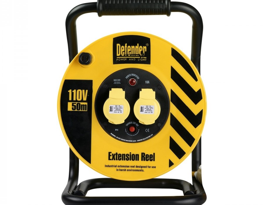 VI Distribution - 50m 2.5mm Heavy Duty Industrial Cable Reel