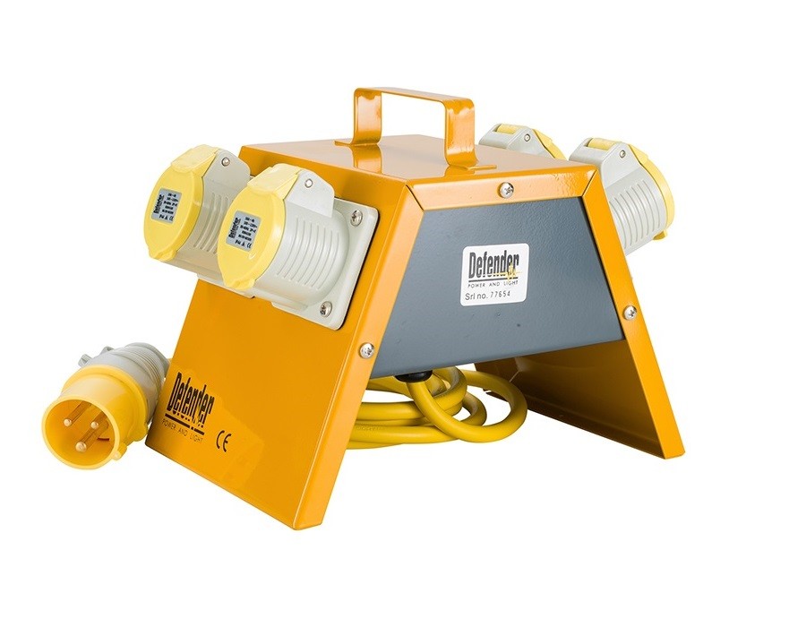 VI Distribution - Defender 110V 4 Way Classic 16A/32A Splitter