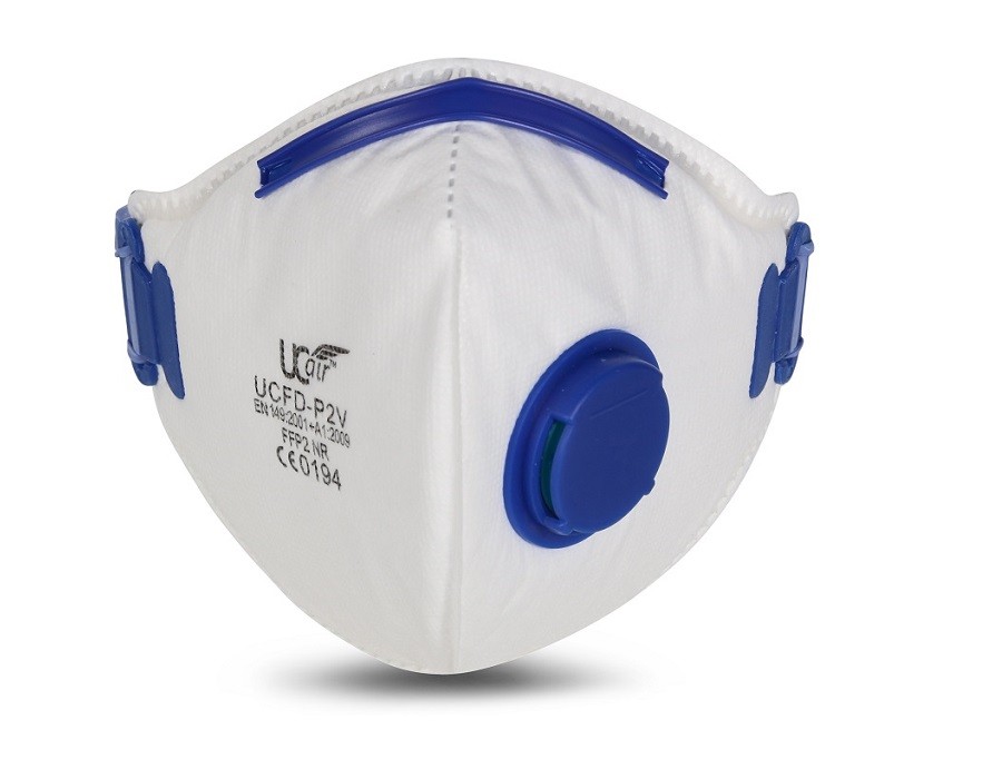 VI Distribution - Ultimate Valved FFP2V Fold Flat Masks (Box of 10)