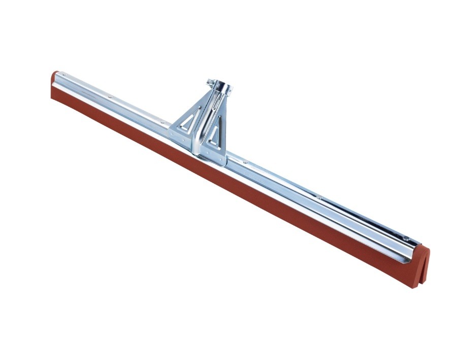 VI Distribution - 750mm Heavy Duty Chrome Squeegee Red Neoprene (Oil Resistant)